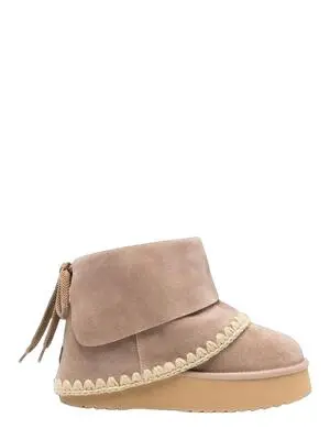 Mou Platform Wool Boots - Camel