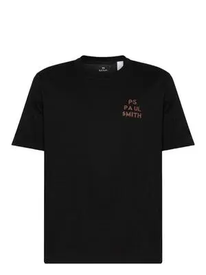 Paul Smith Radio Cotton T Shirt - Black