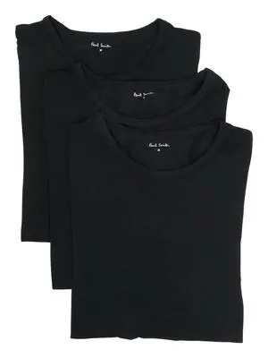 Paul Smith Logo T Shirt 3pack - Black