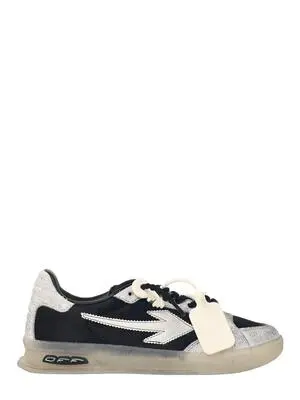 OFF-WHITE 'worn Out' Black Suede Blend Sneakers