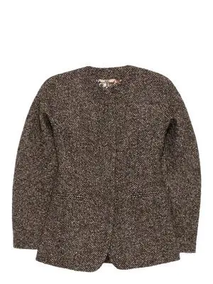 BAZAR DELUXE Wool Blend Jacket - Brown