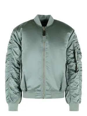 ALPHA INDUSTRIES 'ma 1 Uv' Silverblue Nylon Bomber Jacket