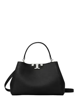 Tory Burch Eleanor Medium Leathert Handbag - Black