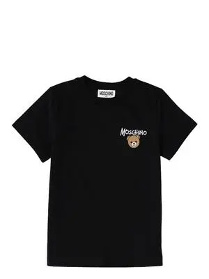 Moschino T Shirt Con Stampa Teddy Bear - Black