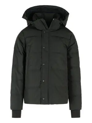 Canada Goose Wyndham Parka In Organic Cotton Blend - Black