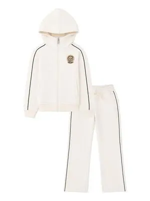 Moschino Set Tuta Felpa + Pantalone Ivory