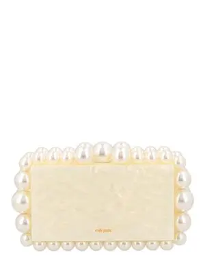 Cult Gaia Clutch 'eos' Ivory