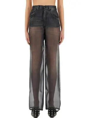 HAIKURE Pantalone Winona In Organza - Black