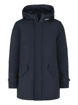 Woolrich Polar High Collar' Cotton Blend Parka - Blue
