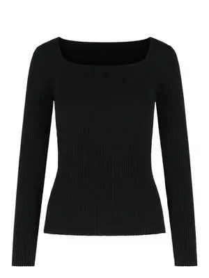 COURREGES Viscose Blend Sweater - Black