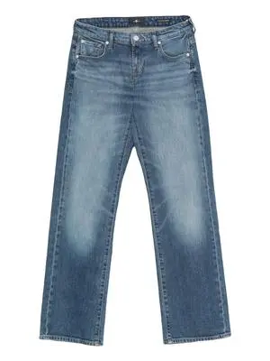 SEVEN Low Straight Denim Jeans - Navy
