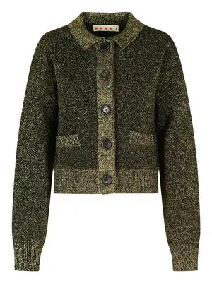 MARNI Black Wool Cardigan