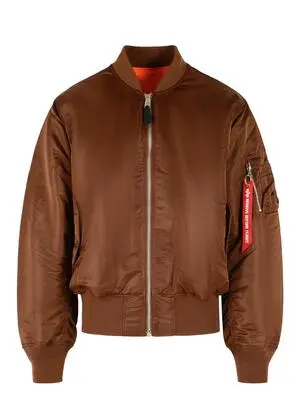 ALPHA INDUSTRIES 'ma 1 Heritage' Powder Brown Nylon Bomber Jacket