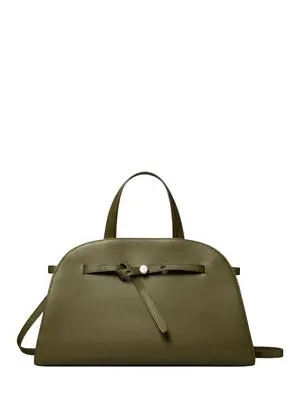 Tory Burch Romy Leather Boston Bag - Green