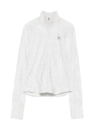 Adidas By Stella McCartney Logo Zipped Sweatshirt - White