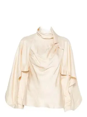 Zimmermann Ascent Draped Blouse Ecru