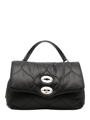 ZANELLATO Postina Lunaria Small Leather Handbag - Black