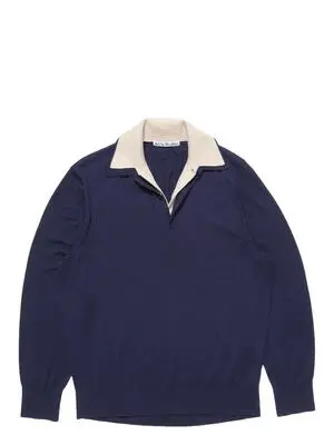 ACNE STUDIOS Silk Layered Polo Shirt