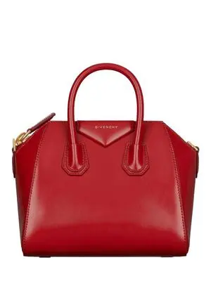 Givenchy Antigona Mini Leather Handbag Red