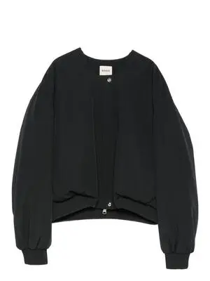 Khaite Cordan Nylon Bomber Jacket - Black