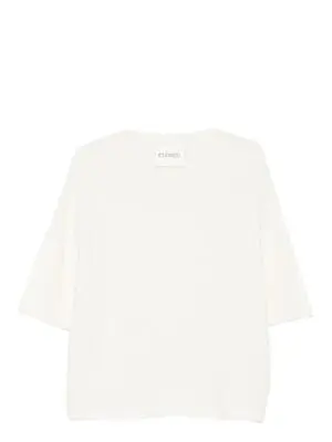 Closed Wool Crewneck Sweater - Ecru