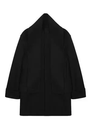 Dior Cappotto Con Sciarpa - Black
