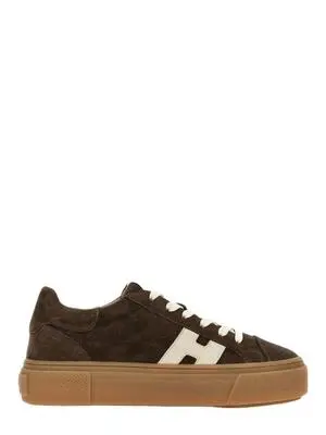 Hogan H705 Leather Sneakers - Brown