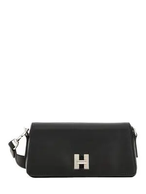 Hogan Leather Crossbody Bag - Black