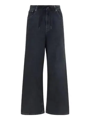 MAISON MARGIELA Wide Leg Denim Jeans Black