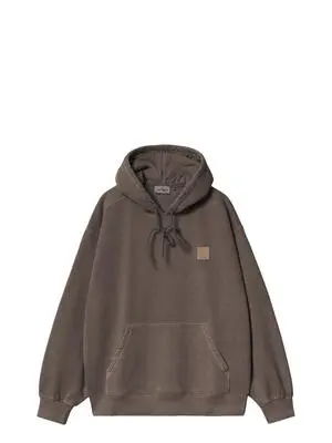 Carhartt Work In Progress Logo Cotton Hoodie - Brown