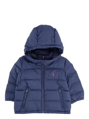 Polo Ralph Lauren Piumino Idrorepellente Con Cappuccio Rimovibile - Blue