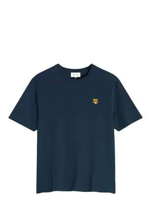 Maison Kitsuné Fox Head Cotton T Shirt - Navy