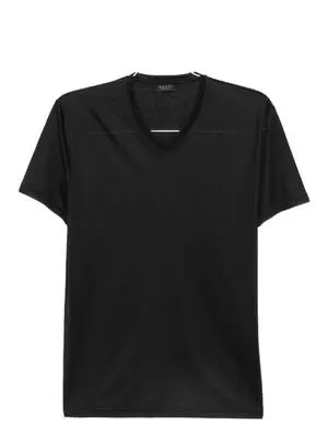 Gucci Silk V Necked T Shirt - Black