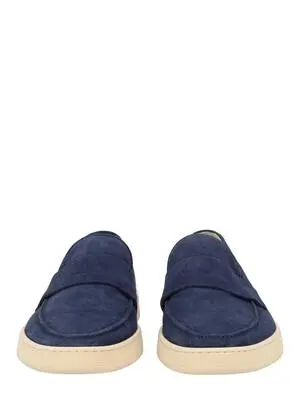 CORVARI Mocassino In Suede - Blue