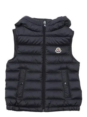 Moncler Vests With Logo - Black