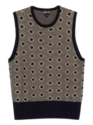Emporio Armani Wool Vest - Navy