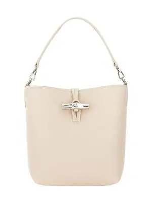 Longchamp Borsa A Secchiello 'le Roseau' Xs - White
