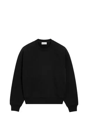 AMI Paris De Coeur Cotton Sweatshirt - Black