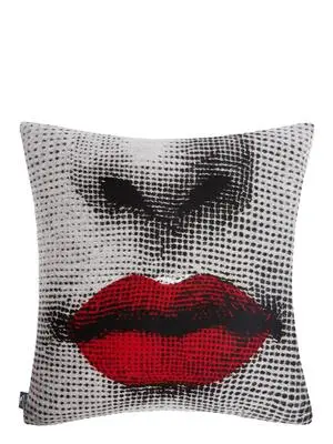 FORNASETTI Cushion Kiss - Black