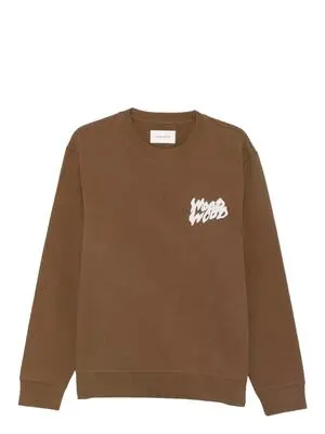 Wood Wood Logo-print Sweater - Brown