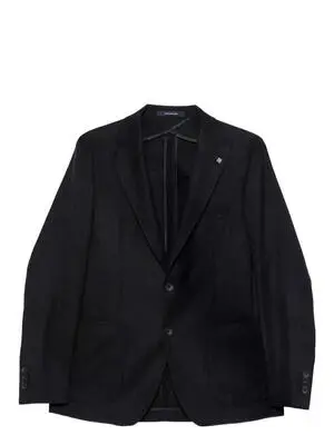 Tagliatore Herringbone-weave Blazer - Blue