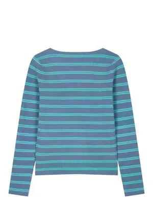 STUDIO TOMBOY Striped Ribbed Long-sleeve T-shirt