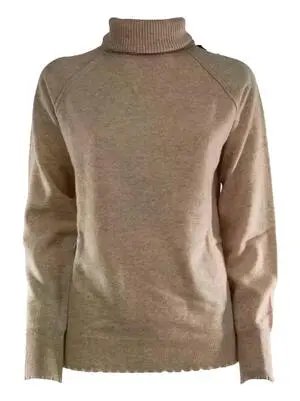 EMMA E GAIA Roll-neck Raglan-sleeve Sweater - Neutrals