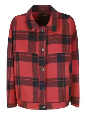 SIBEL SARAL Fringe-trim Plaid Jacket