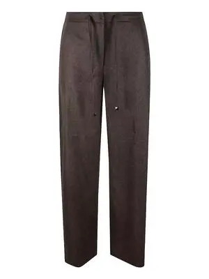 MAX MARA Drawstring-waist Straight-leg Trousers