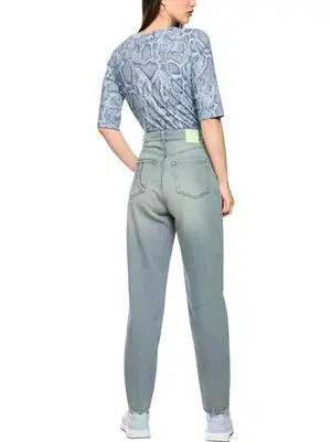 MARCCAIN Logo-patch Belt-loop Jeans - Blue