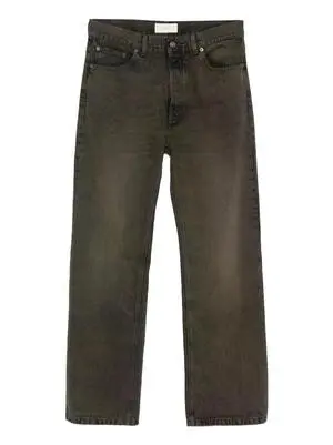 JEANERICA Faded Straight-leg Jeans - Brown