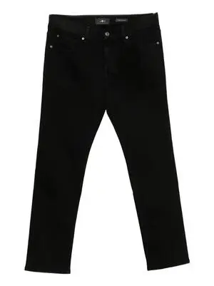 7 For All Mankind Straight-leg Jeans - Black