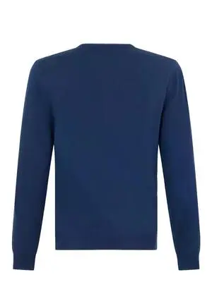 SLOWEAR Crew-neck Long-sleeve Sweater - Blue