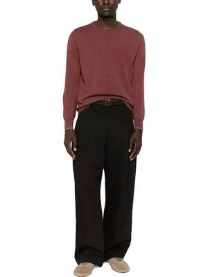 Brunello Cucinelli Crew-neck Long-sleeve Sweater - Red